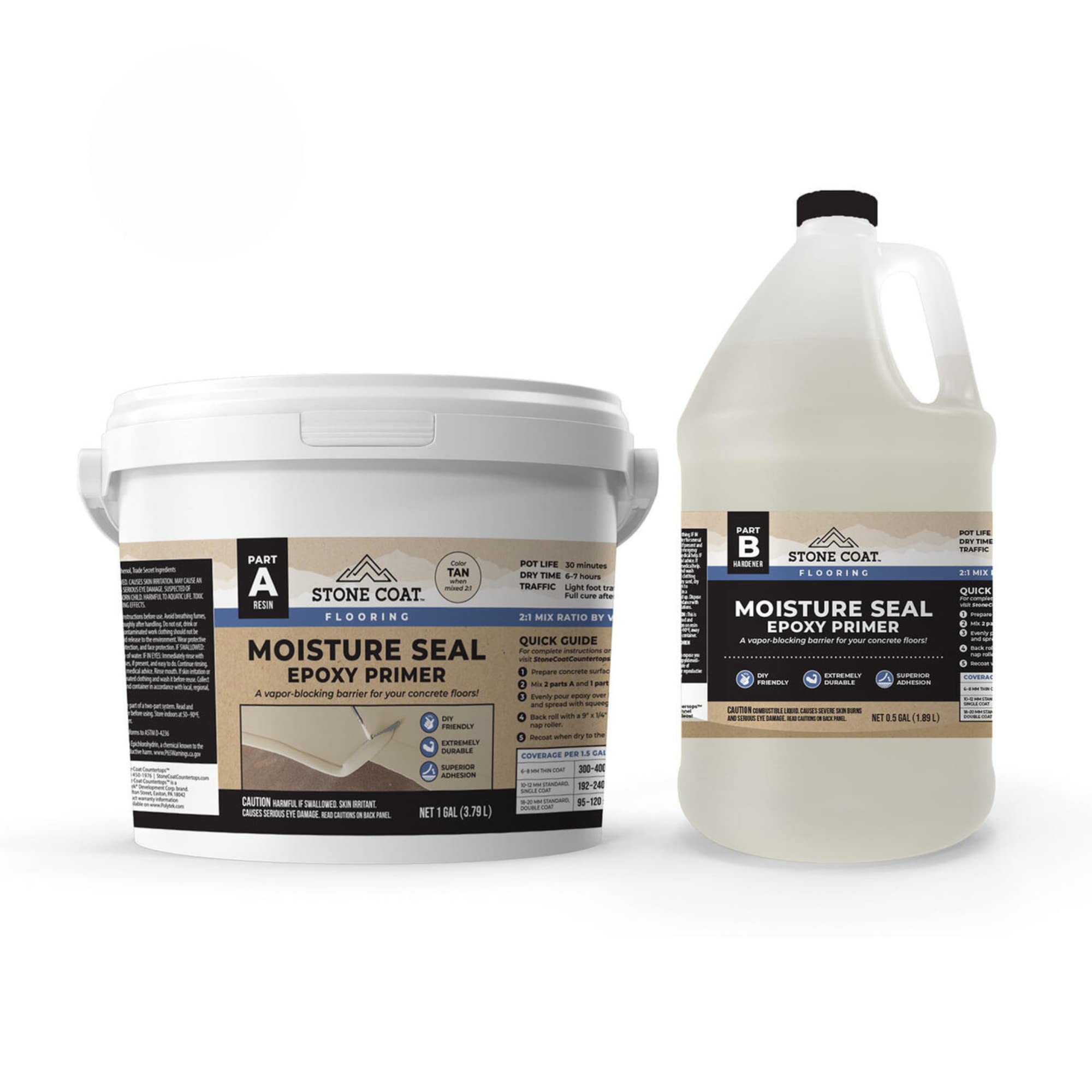 Amazon.com: Moisture Seal Epoxy Primer | Revitalize Concrete Floors ...