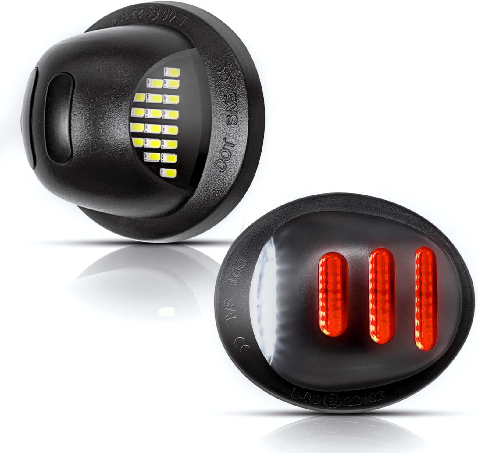 Amazon.com: LESAUCE LED License Plate Light Tag Lamp Assembly ...