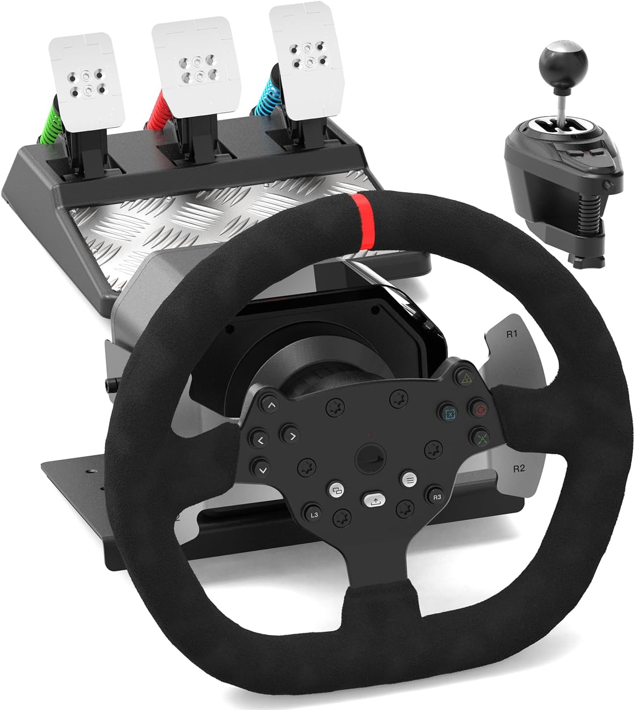 PXN V10 Gaming Racing Steering Wheel and Pedals, Gear Shifter with ...
