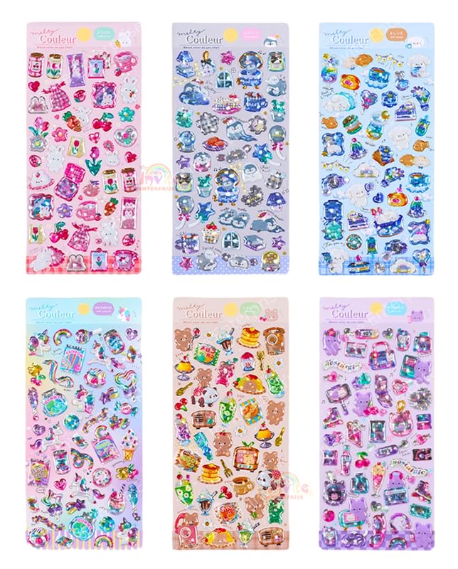 Kawaii Stickers Set – Puffy Stickers for Kids,3D Stickers for Girls ...
