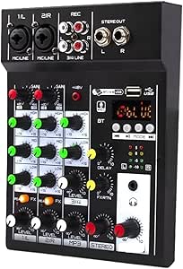 Graphic Equalizer 4 Channel Sound Mixer Table Audio Professional ...