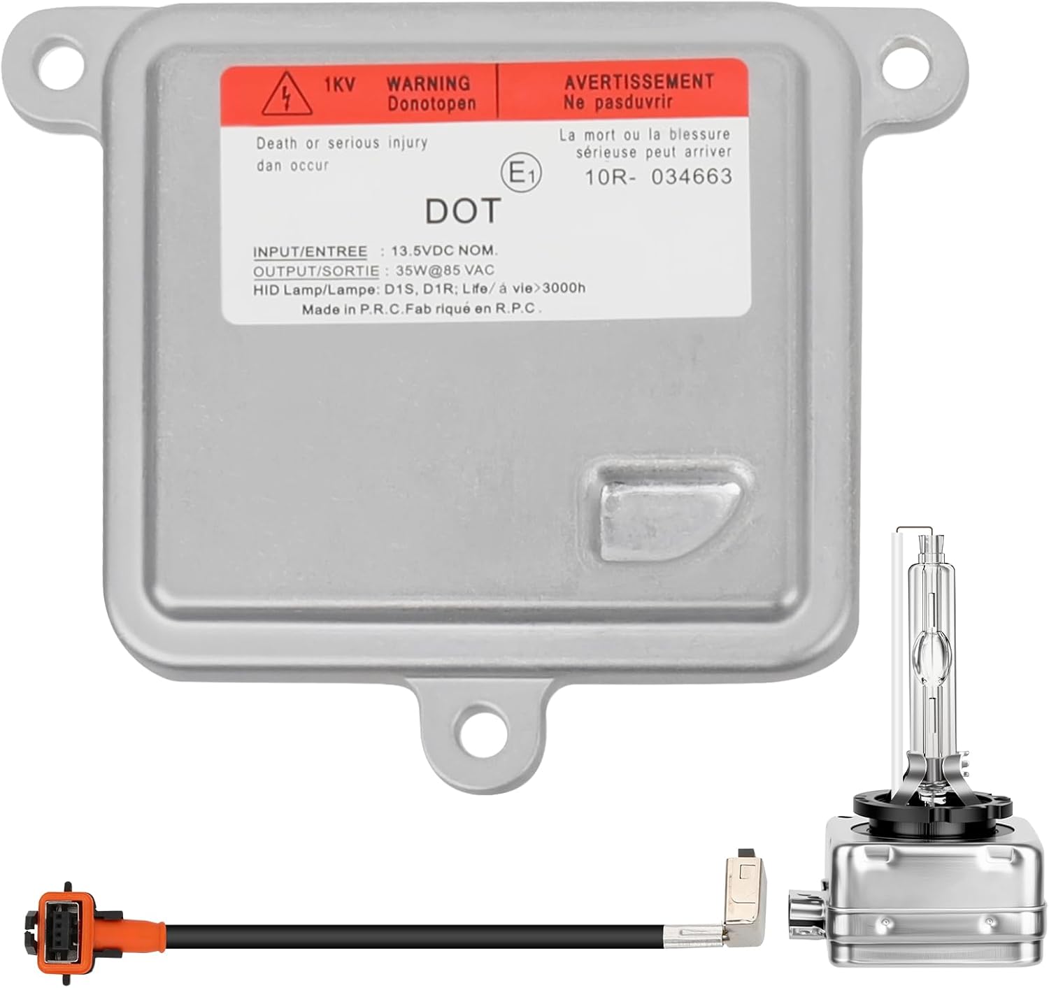 Amazon.com: KERBIY HID Headlight Ballast W/Igniter & D3S Bulb fit for ...