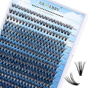 Amazon.com: Individual Lashes GEMERRY 280pcs Large Tray 0.07mm Lash Clusters 40D 8-16 MIX D Curl ...