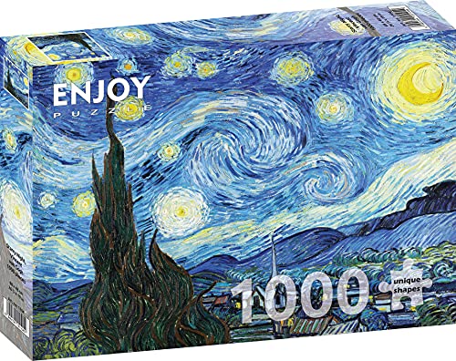 ENJOY Puzzle 1000 Pieces Jigsaw Puzzle – Vincent Van Gogh: Starry Night ...