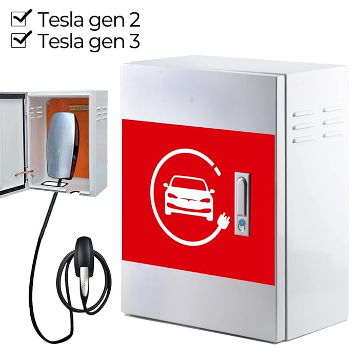 Buy BMZX Tesla Charger Station Box for Tesla Gen 2/Gen 3 Wall Connector ...