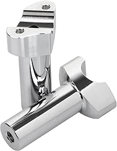 Amazon.com: BID4ZE Chrome 4" Handlebar Risers For Harley 1"Bar Dyna Fat ...