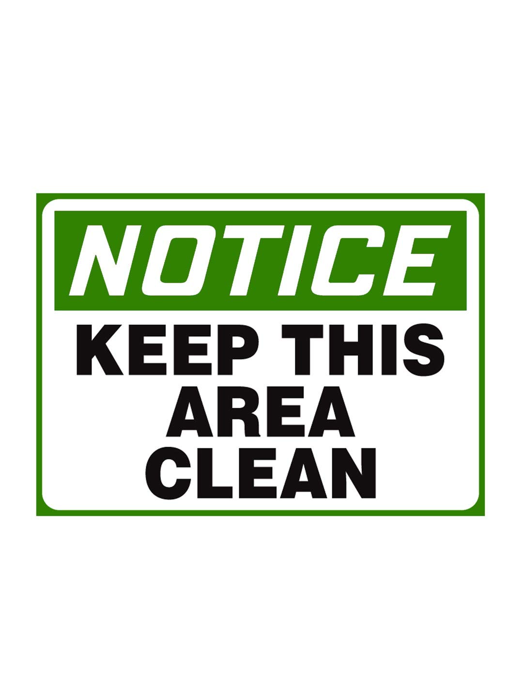 999Store office supplies sunboard notice keep area clean sticker ...