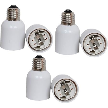 TWDRTDD E27 to G23/G24 Socket Adapter, E26/E27 Edison Screw to 2Pin/4 ...