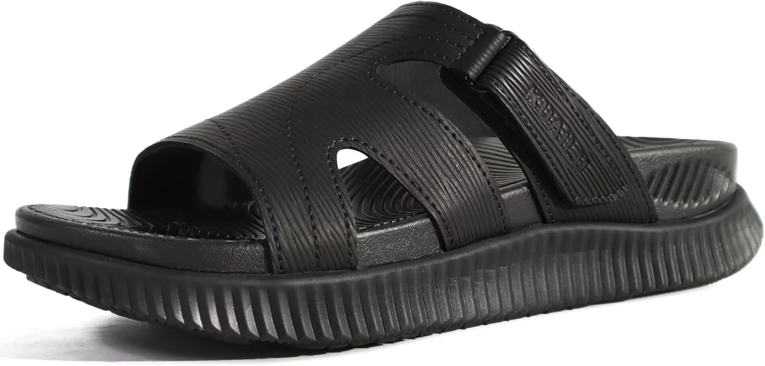 KuaiLu Womens Fashion Orthotic Slides Thick Athletic Cushion Recovery ...