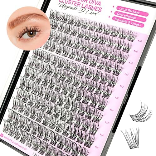 Amazon.com: TNFVLONEINS Brown Lash Clusters Natural Cluster Eyelash ...