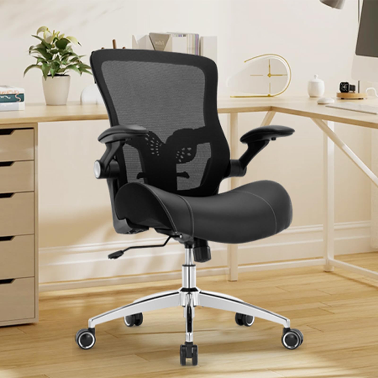 Amazon.com: Home Office Desk Chair 400LBS with 5.5" Thick Seat Cushion ...
