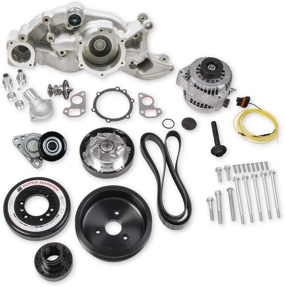 NEW HOLLEY PREMIUM MID-MOUNT LS7 RACE ACCESSORY SYSTEM WITH ALTERNATOR ...