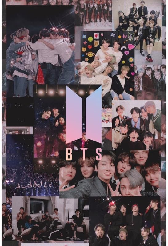 Gray Wall Good Hope BTS Music Band Group Framed Poster multicolour ...