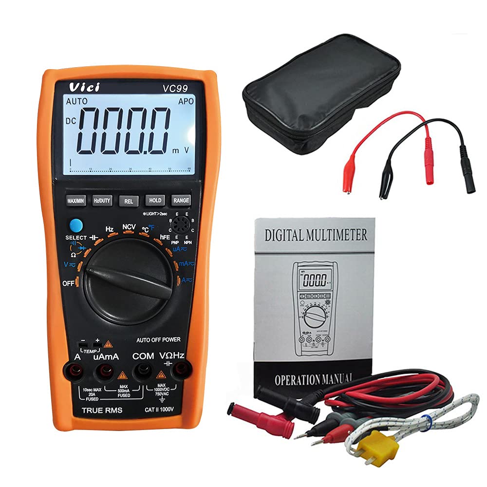 Wiysond Test Alligator Lead + VICI VC99 6000 Auto Range Digital ...