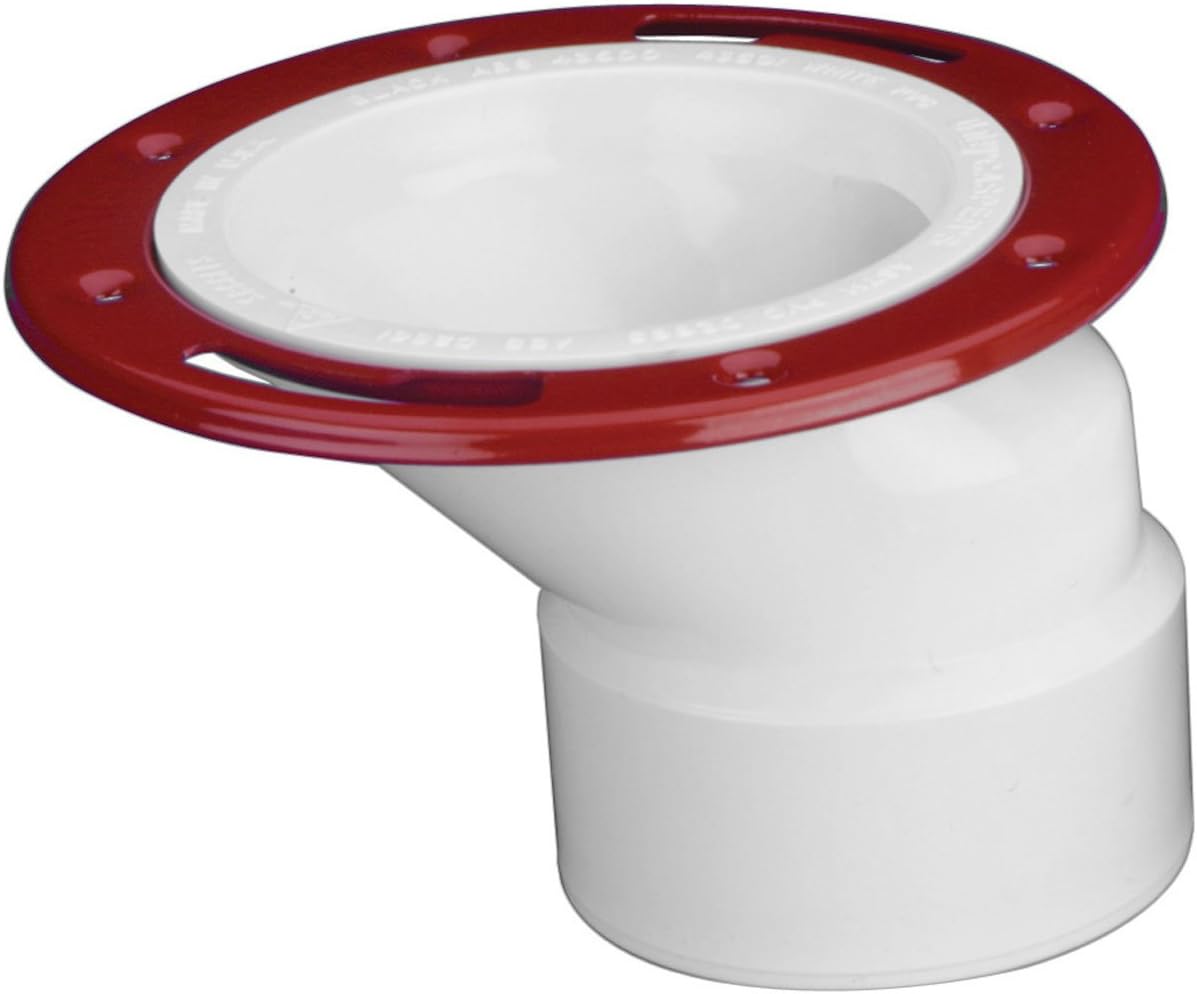 Oatey 43804 PVC Offset Flange with Metal Ring-Bulk 3-Inch or 4-Inch ...