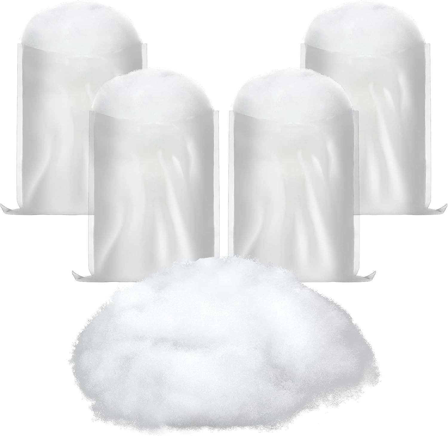 Amazon.com: 4 Bags Snow Fluffy Decoration Artificial Snow Faux Snow ...