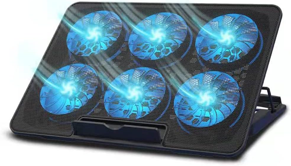 Oxhorn Laptop Cooling Stand 4 High Adjustable, 4 Silent Fans Fit up to ...