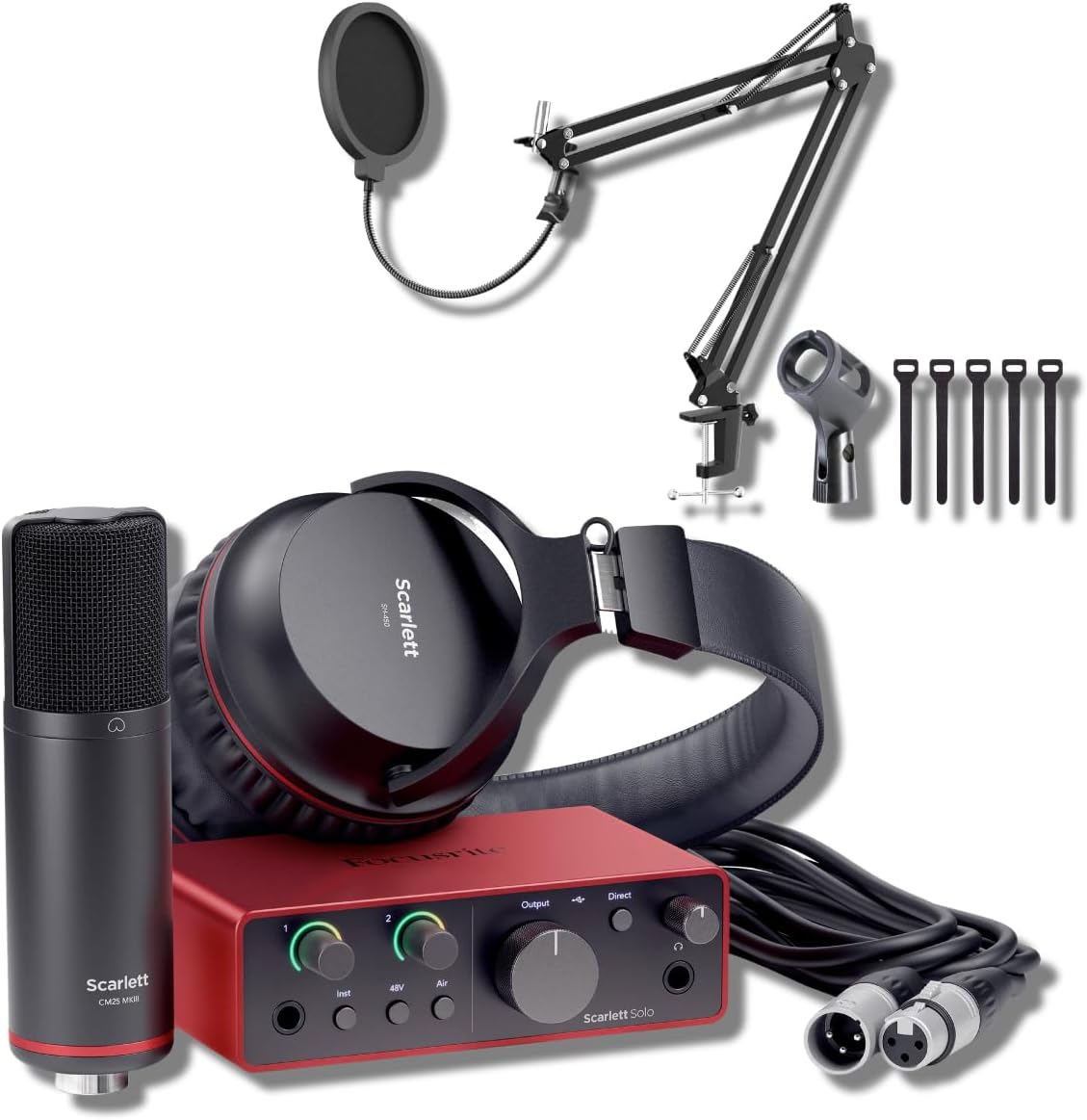 Amazon.com: Focusrite Scarlett Solo Studio 4th Gen USB Audio Interface ...