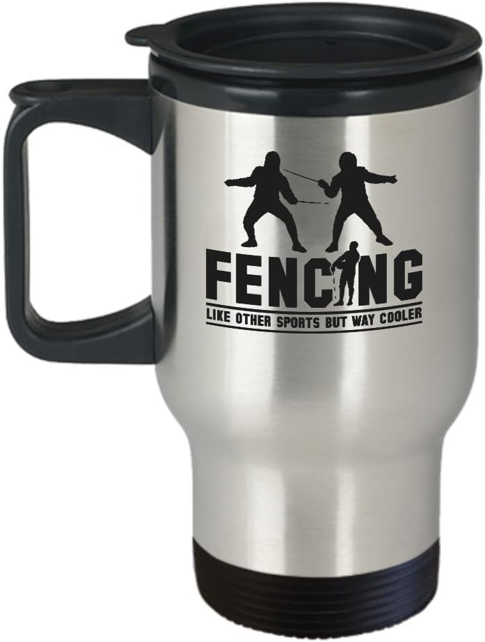 Amazon.com: Fencing Coffee Mug - Like Other Sports But Way Cooler ...