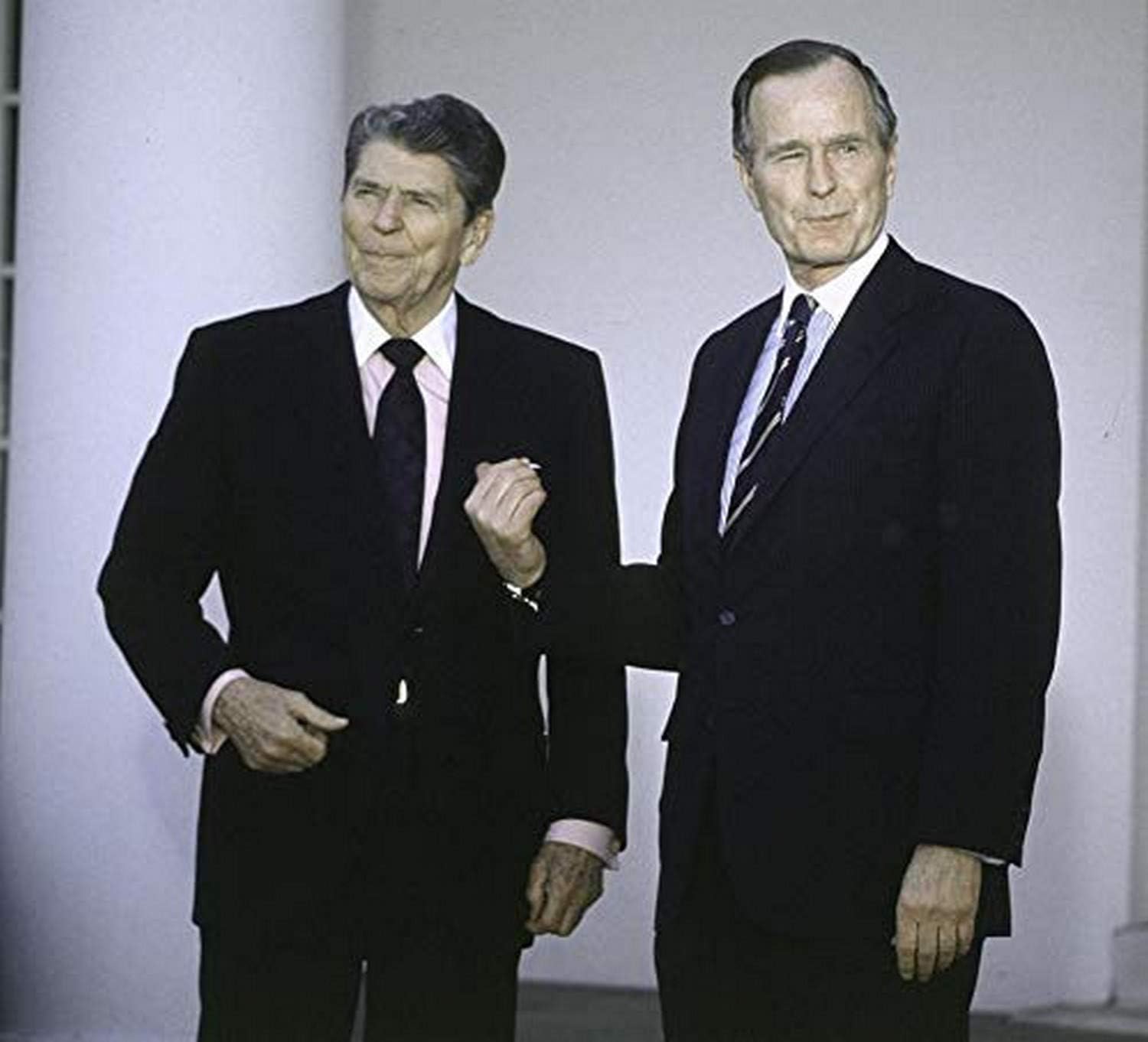 Amazon.com: Ronald Reagan and George Bush Sr Photo Print (10 x 8 ...