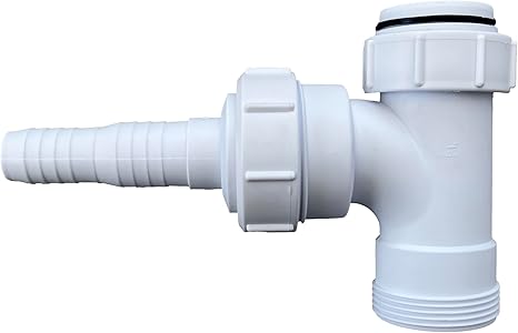 PlumbEZ Multi-Fit Waste Trap Adaptor Tee with Nozzle - 40mm 1.1/2 ...