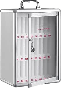 Aluminum Alloy Mobile Phone Storage Cabinet Pocket Chart Storage Locker ...