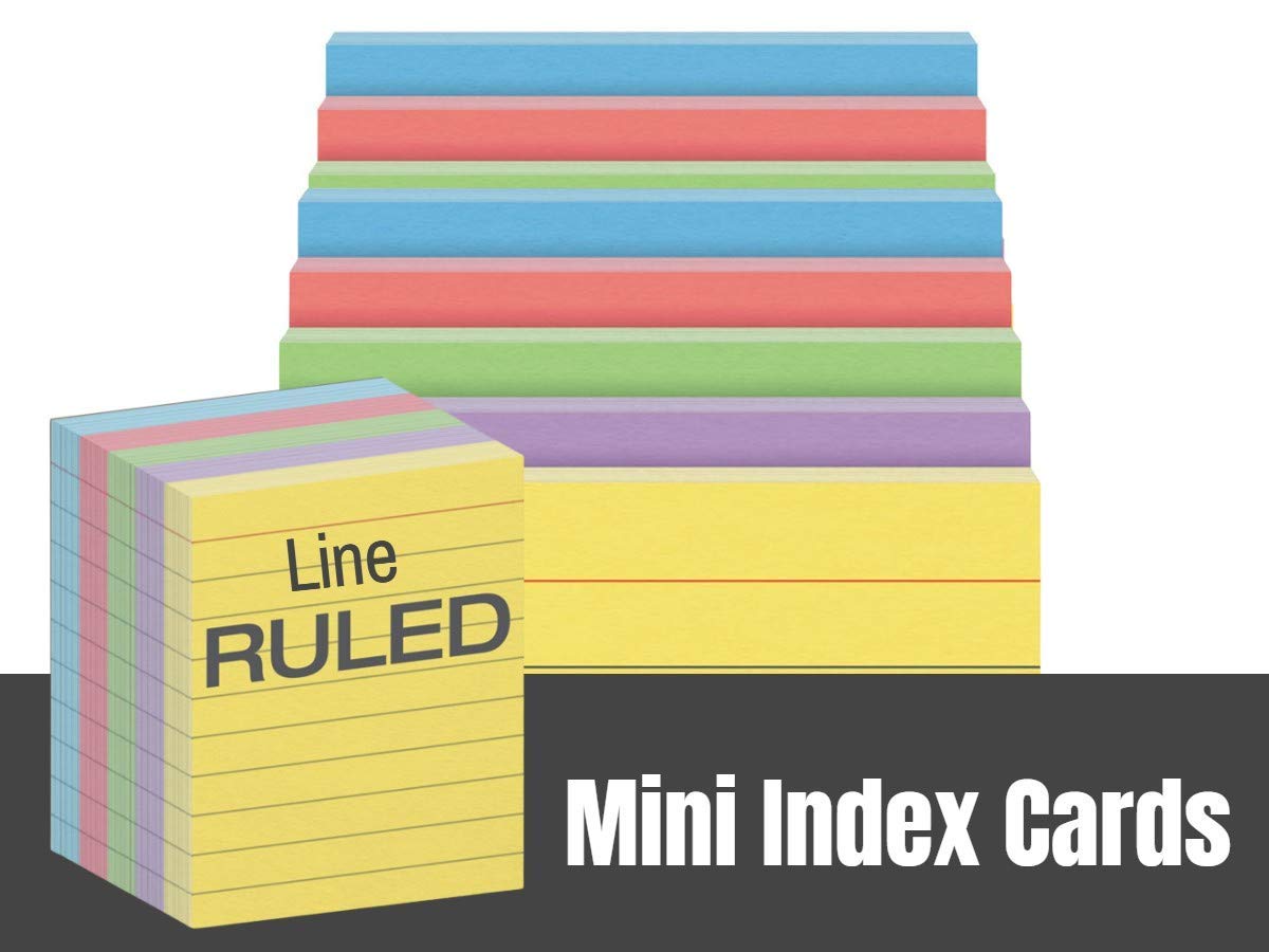 Snapklik.com : 1InTheOffice Mini Index Cards 3x2.5 Ruled