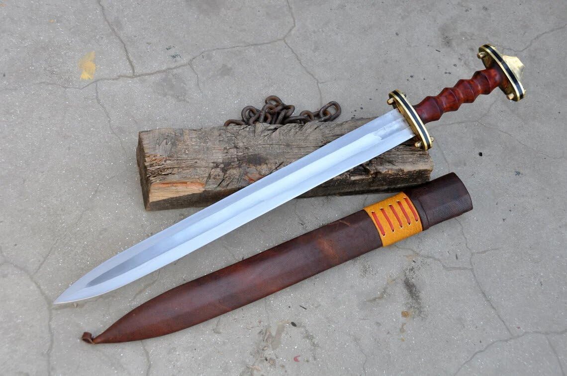 Amazon.com : U-S Traders; 20 inches Long Blade Hand Forged Viking Sword ...