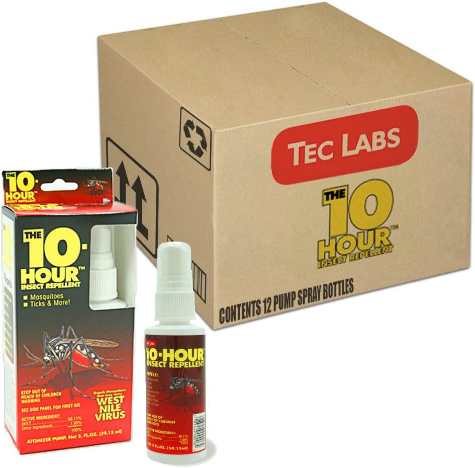 10 Hour Insect Repellent With 100% DEET 1 Case - 12 x 2.5 Ounces ...