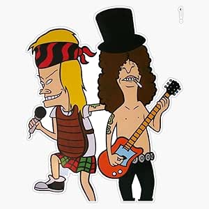 Amazon.com: GNR Axl Rose & Slash Bumper Sticker Vinyl Decal 5" : Sports ...