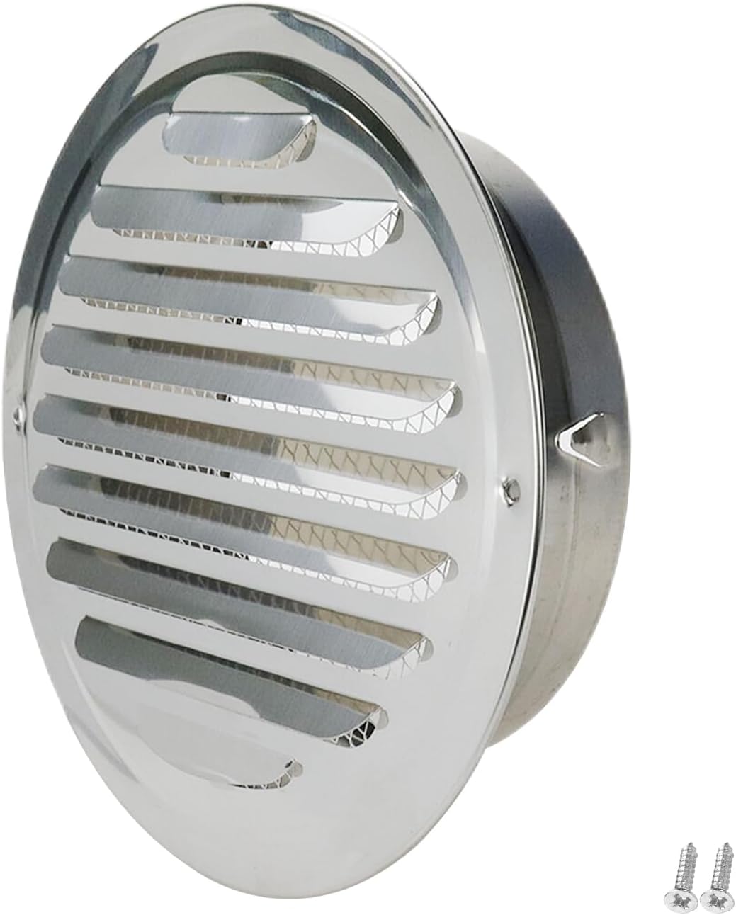 Bitray 6 Inch Air Vents Louvered Grille Cover Vent Hood Wall Stainless ...