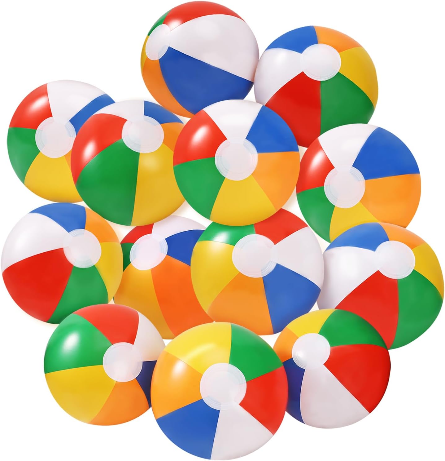 Amazon.com: GRNVDWN 13 Pack 12" Inflatable Beach Balls Beach Ball Party ...