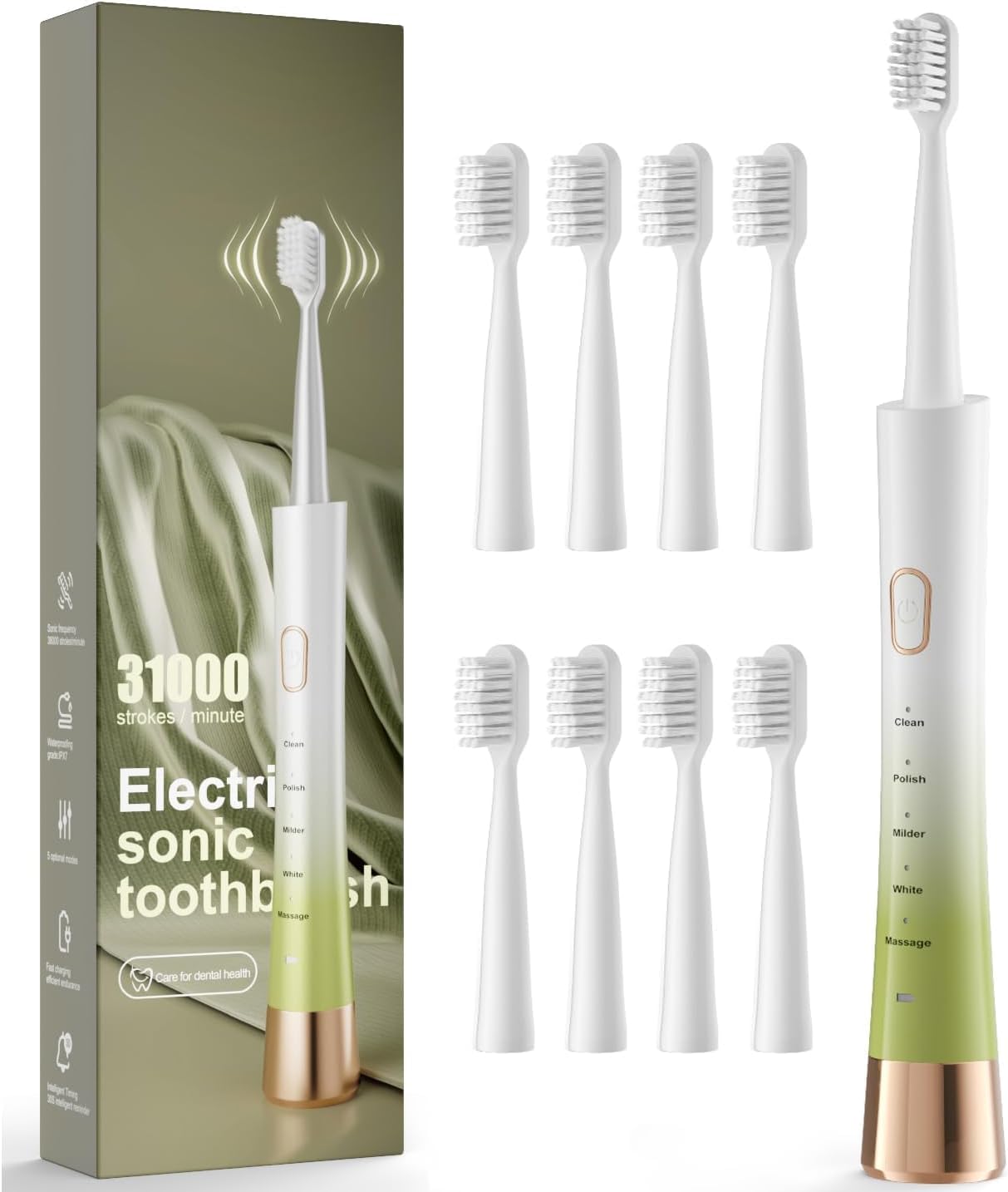 Amazon.com: 7AM2M Sonic Electric Toothbrush, High Power Rechargeable ...