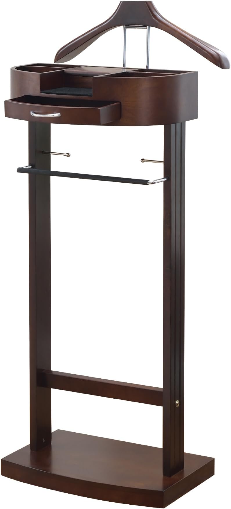 Amazon.com: Proman Products Excalibur Wardrobe Wood Valet Stand with ...