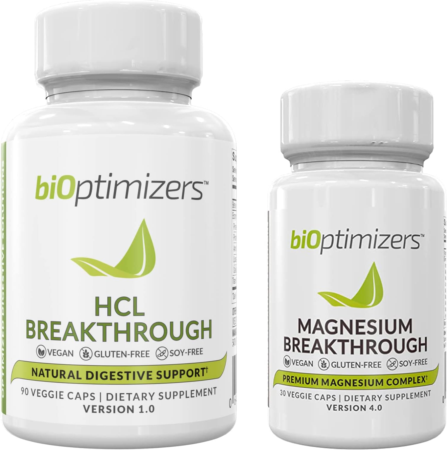 Amazon.com: BiOptimizers - Magnesium Breakthrough (60 Capsules) and HCL ...