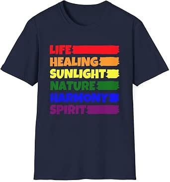 Rainbow LGBT Pride Parade T-Shirt, Gay Pride Parade Outfit | Amazon.com