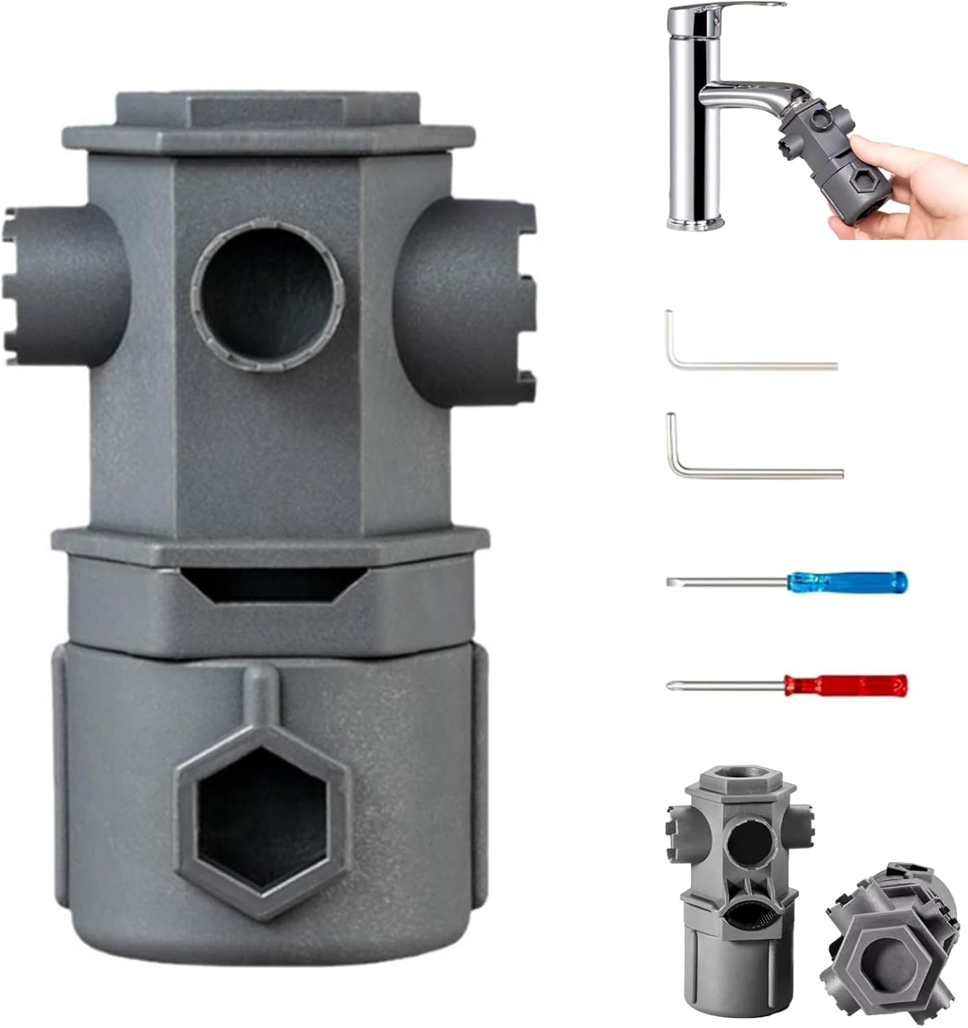 All in One Wrench Tool Set for Faucet, Multifunctional 16 In 1 Wrench ...