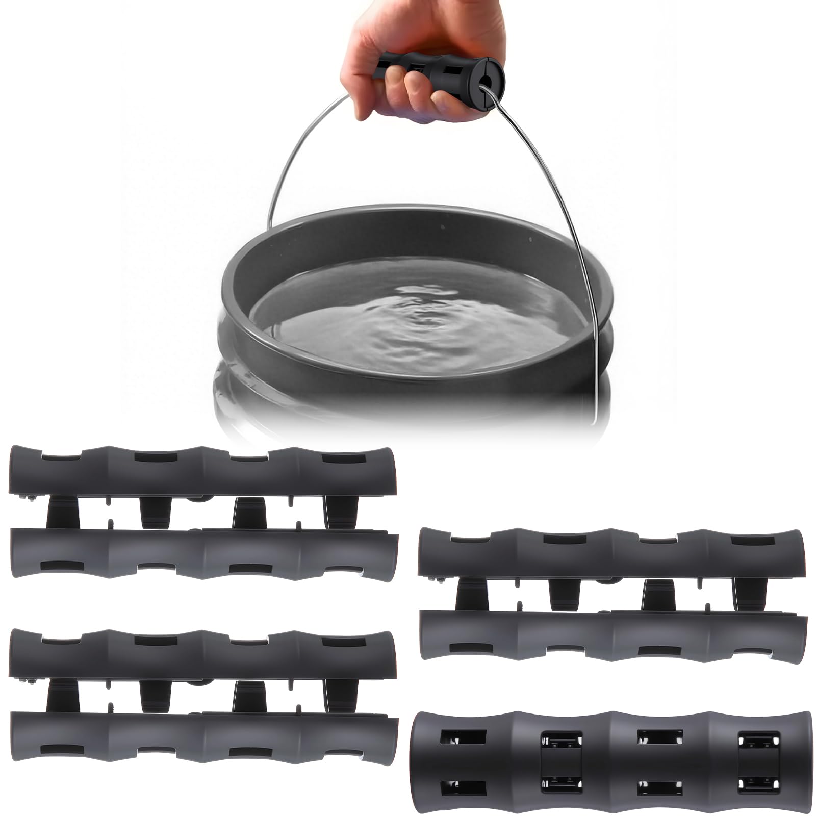 Snapklik.com : Gulfmew 4 Pack Bucket Handles Replacement, Plastic ...