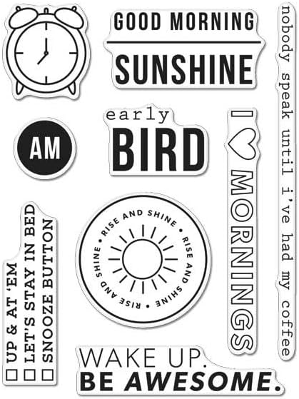 Amazon.com: Hero Arts Kelly's Good Morning Photopolymer Stamps : Arts ...