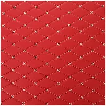 Amazon.com: Diamond Quilted Foam Faux Leather Vinyl Fabric Upgraded Non ...
