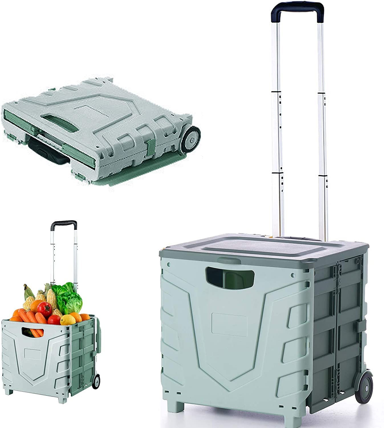 Buy BotaBay Foldable Utility Cart,Portable Folding Cart Tools Carrier ...