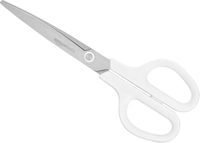 Amazon.com : Amazon Basics 8 inch Curve Blade Scissors : Arts, Crafts ...