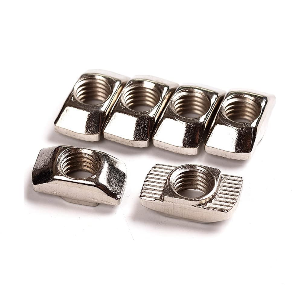 Amazon.com: 50pcs T Slot Nuts M5 Aluminum Extrusions Slim Hammer Head ...