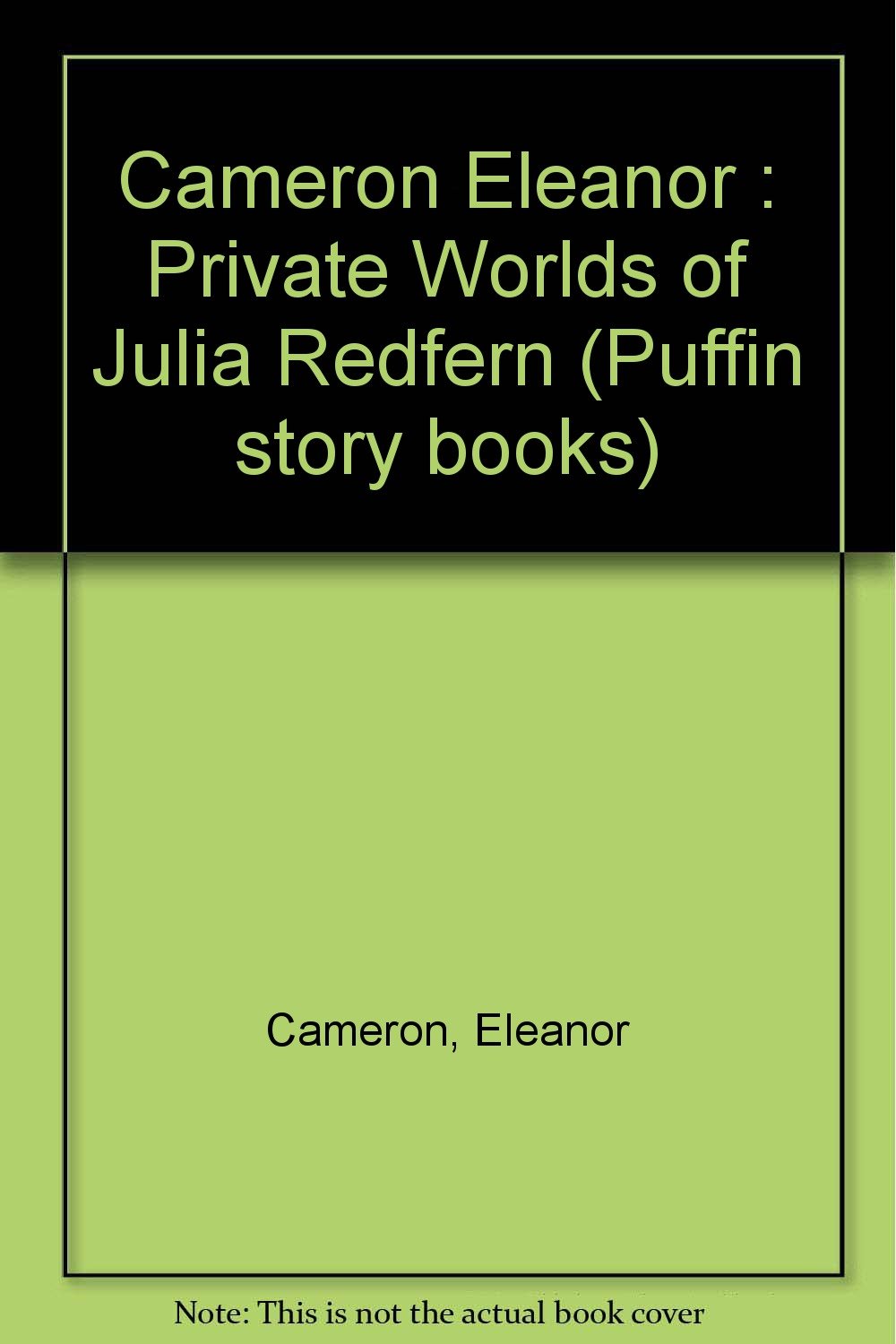 The Private Worlds of Julia Redfern: Cameron, Eleanor: 9780140340433 ...