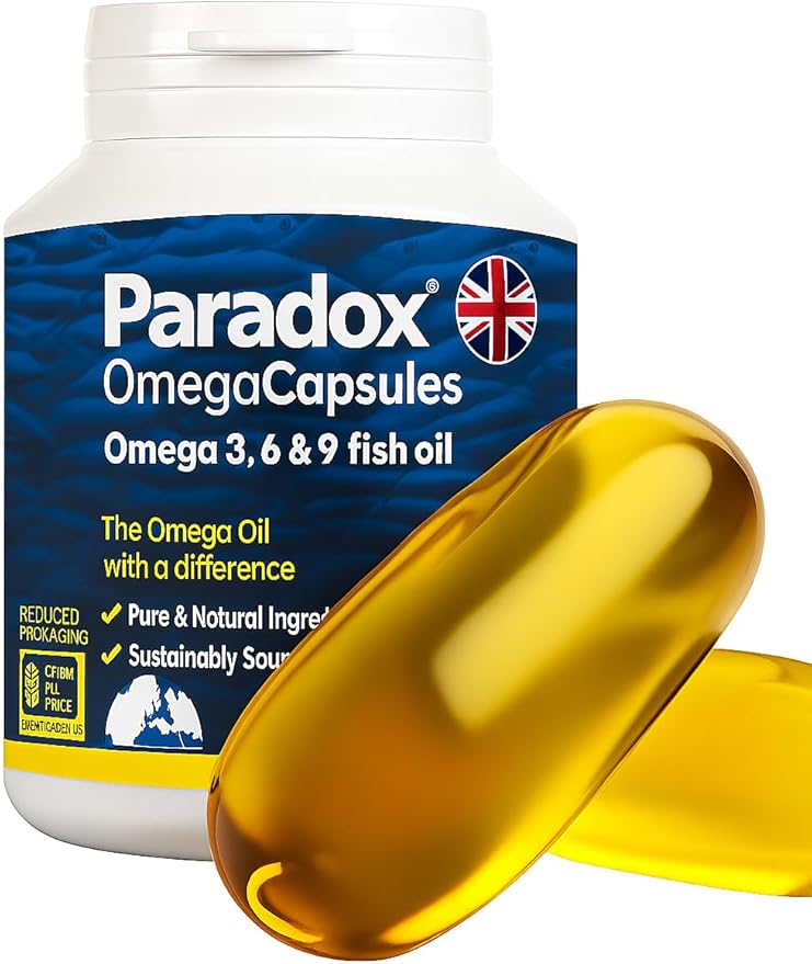 Omega 3 6 9 Capsules by Paradox, 100% Pure and Natural Omega 369 ...