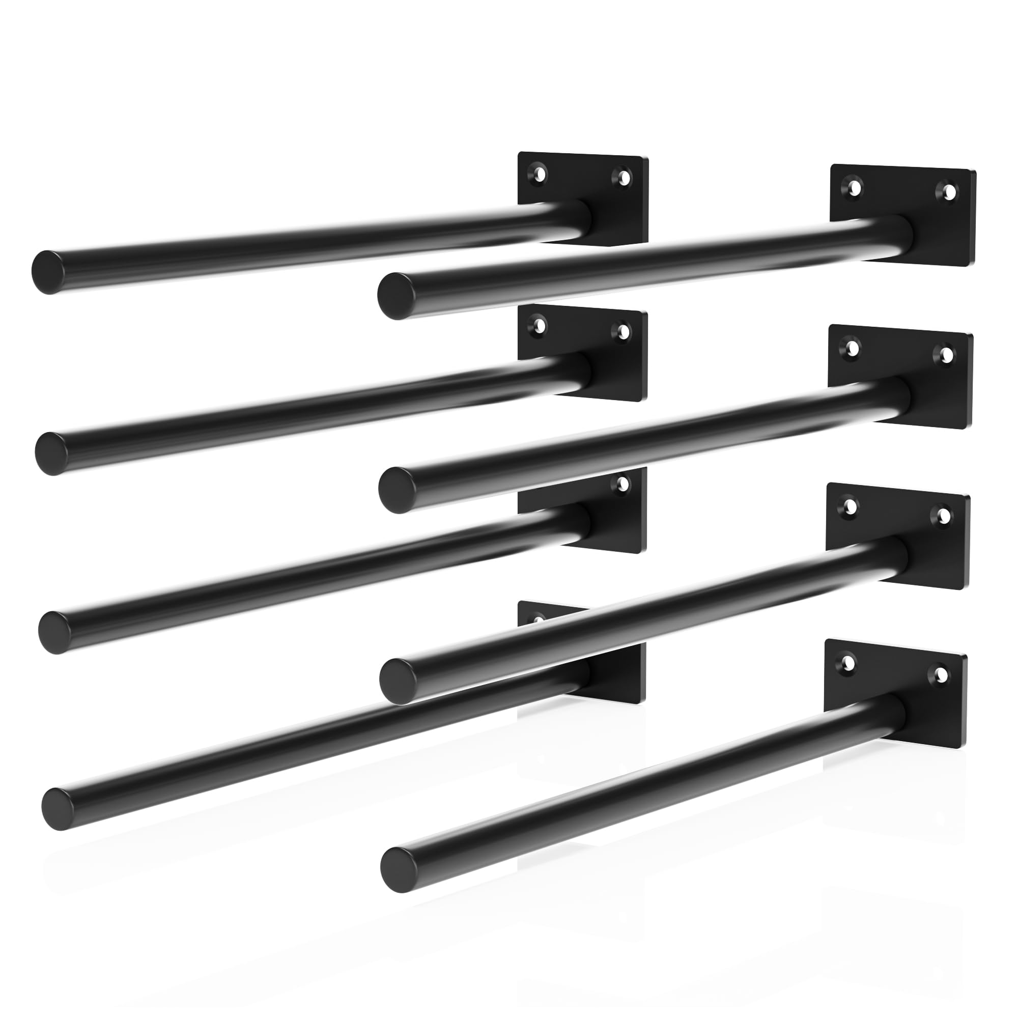 Amazon.com: MaybeRain 8Pcs/Set 10inch Floating Shelf Brackets，Blind ...