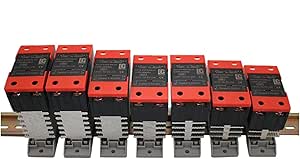 10A 25A 40A 60A 80A 100A 120A Din Rail Mount Solid State Relay SSR Single Phase DC Control AC DC ...
