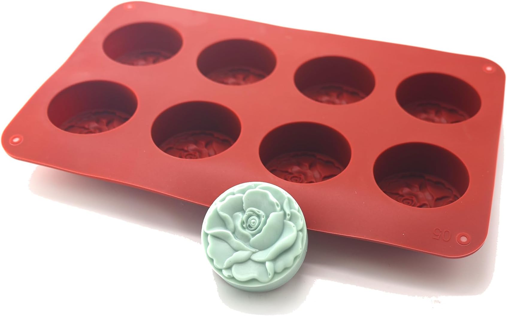 Amazon.com: X-Haibei Round Flower Bar Silicone Mold Chocolate Guest ...