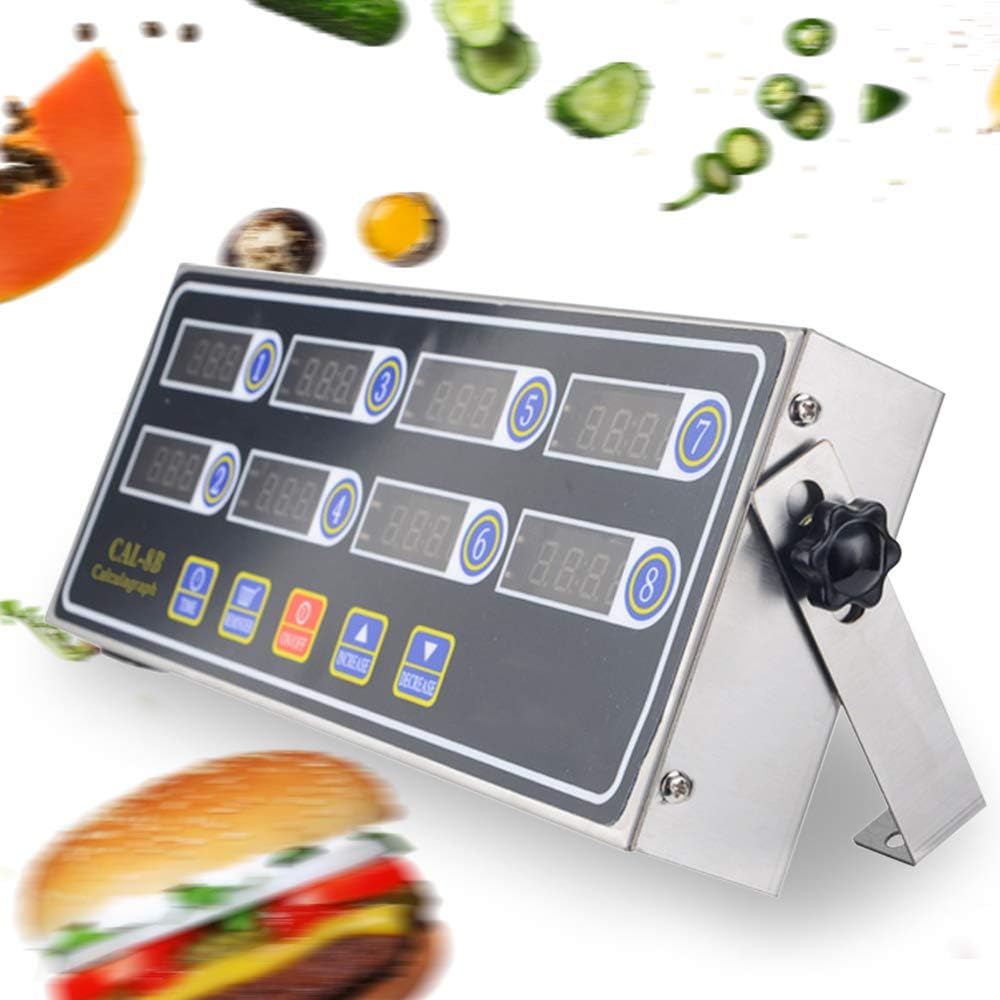 Amazon.com: 8-Channel Digital Kitchen Timer Commercial Cooking Fryer ...