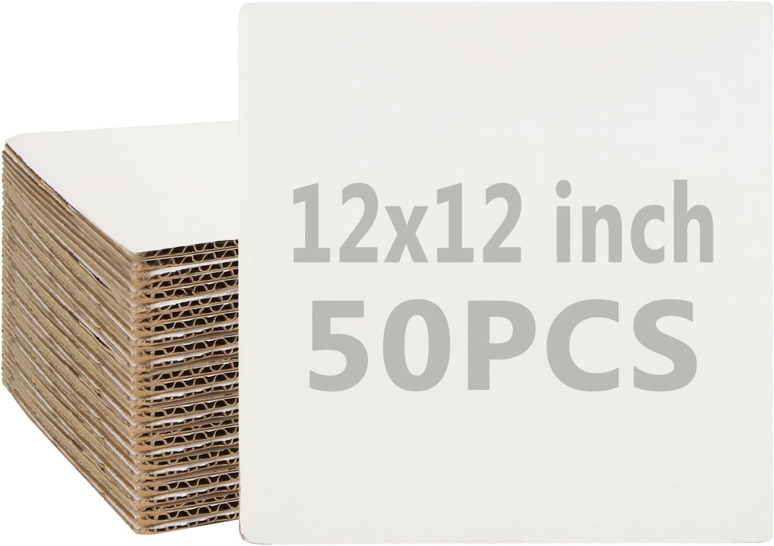 Amazon.com: 50 PCS 12 x 12 Inch Corrugated Cardboard Sheets, 1/8 Inch ...